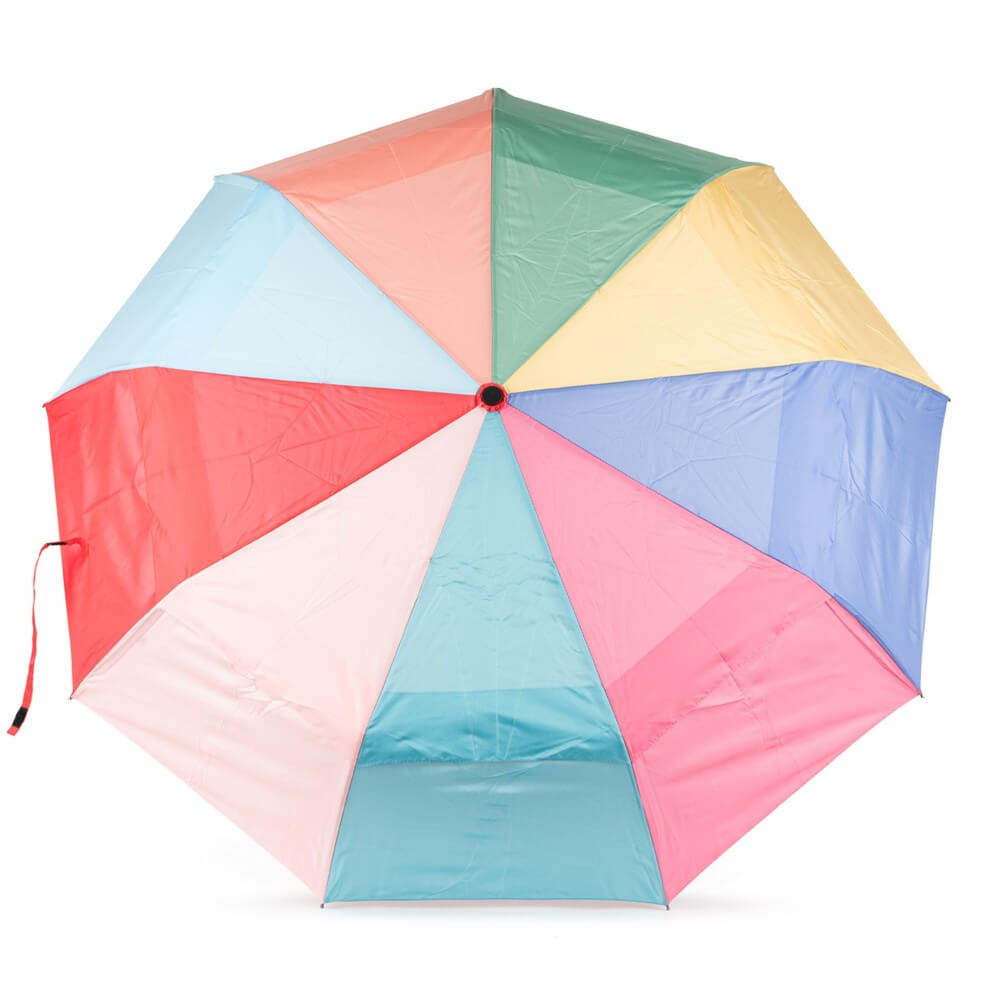 Roka Waterloo Umbrella Sustainable Nylon-Bright Rainbow