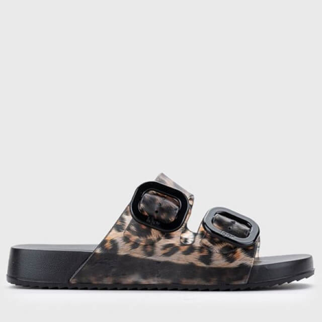 Igor Habana Sliders Black Leopard Print S10336