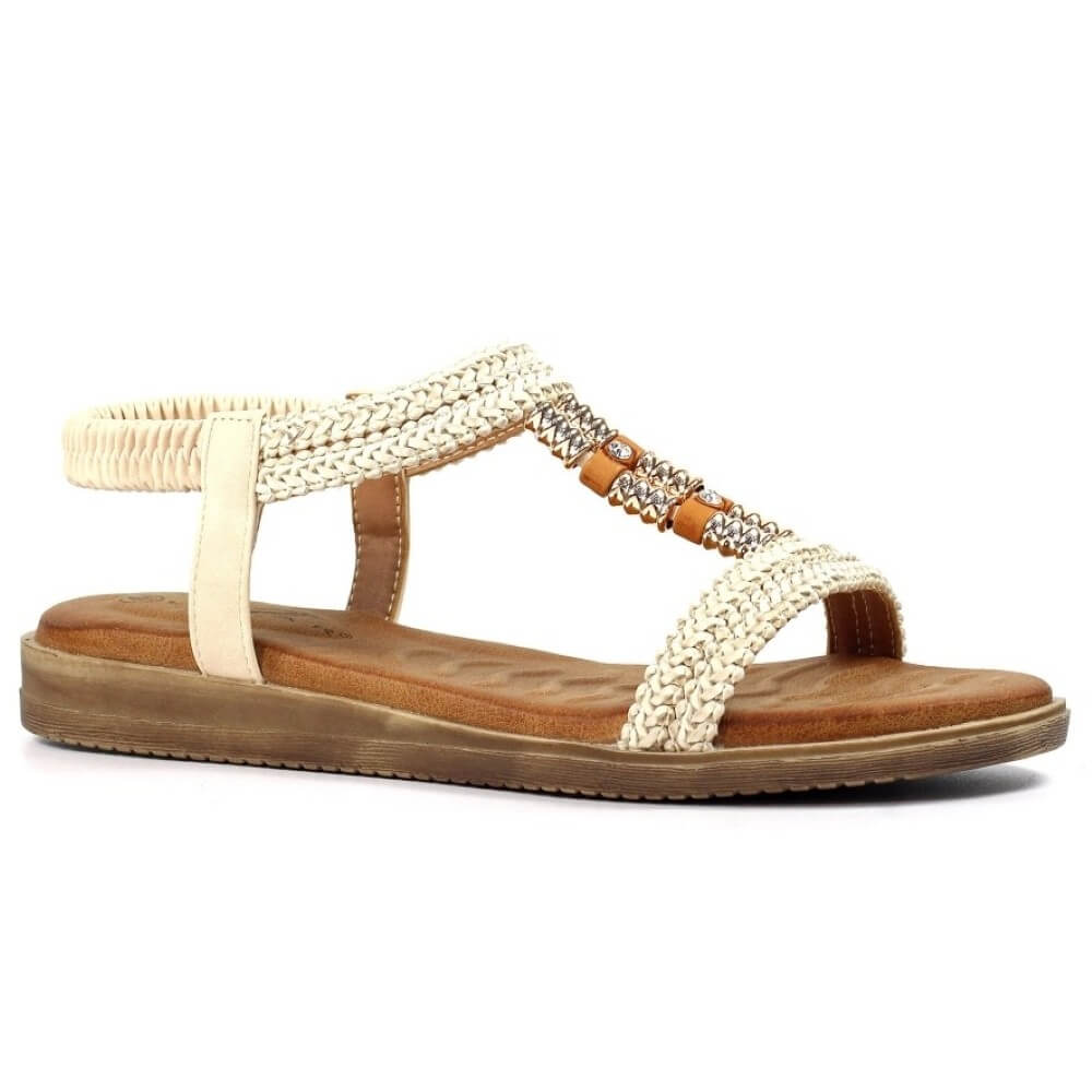 Lunar Portofino Sandals-WHITE